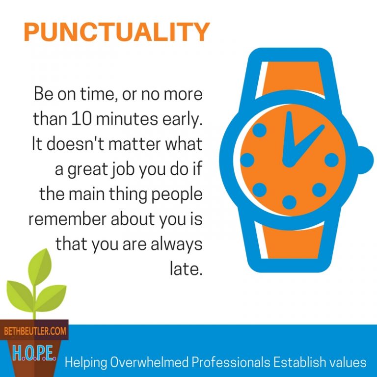 Punctuality: Be On Time, But Not TOO Early (Video) - Beth Beutler